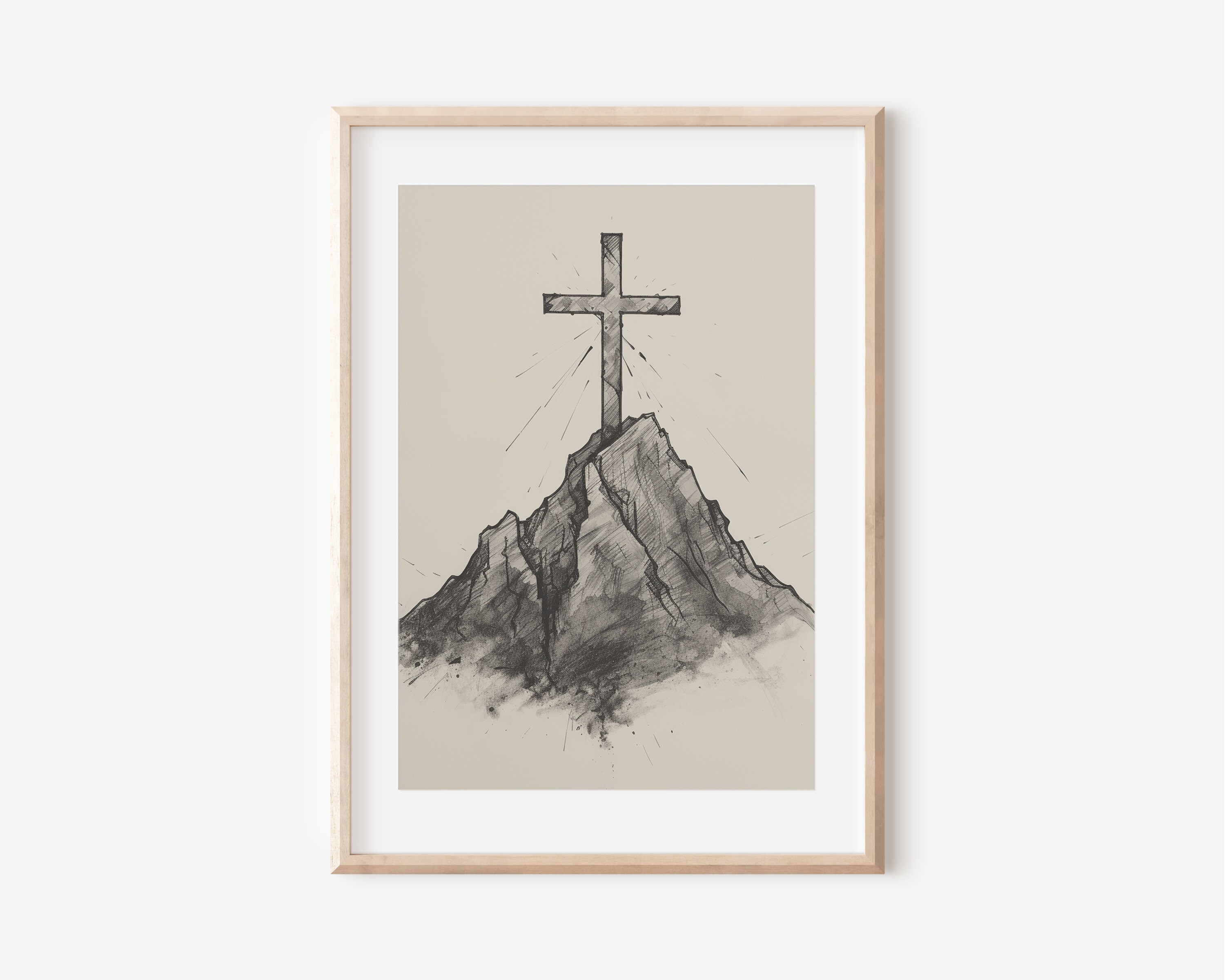 Cross Bible Art Bible Verse Christian Wall Art Jesus Art Scripture Wall ...