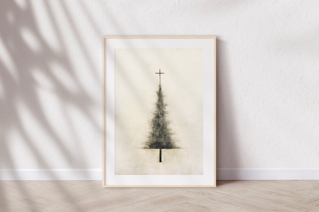 Christmas Tree Wall Art Christian Wall Art Bible Art Christmas Home ...