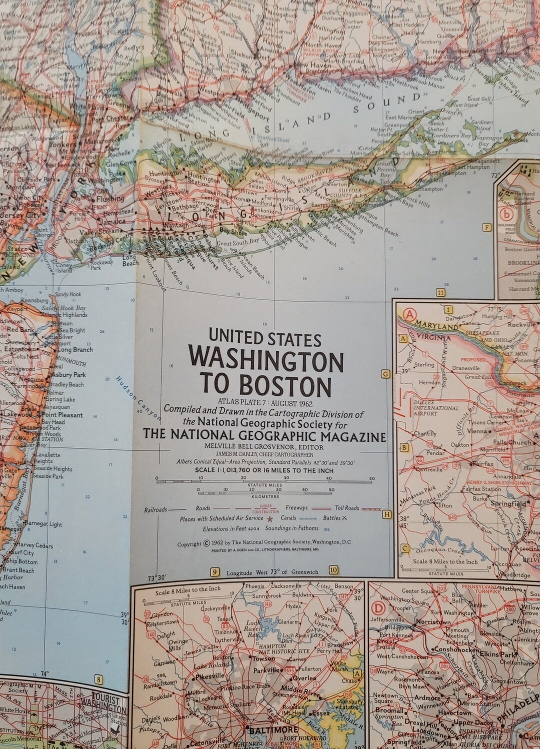 National Geographic Map - Etsy