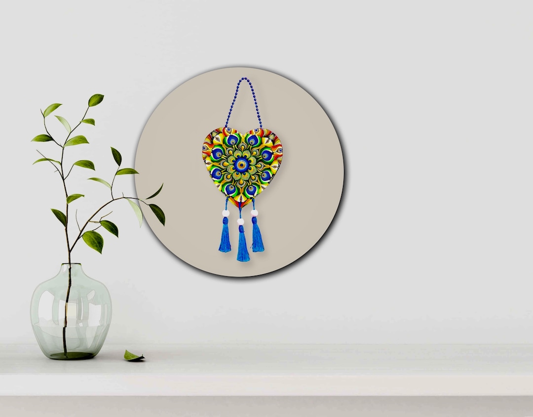 Mandala Flower Painting Bohemian Wall Art Vintage Decor Gift Mandala ...