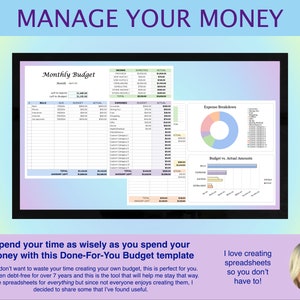 Monthly Budget Excel Spreadsheet Template | Simple Budget Planner ...