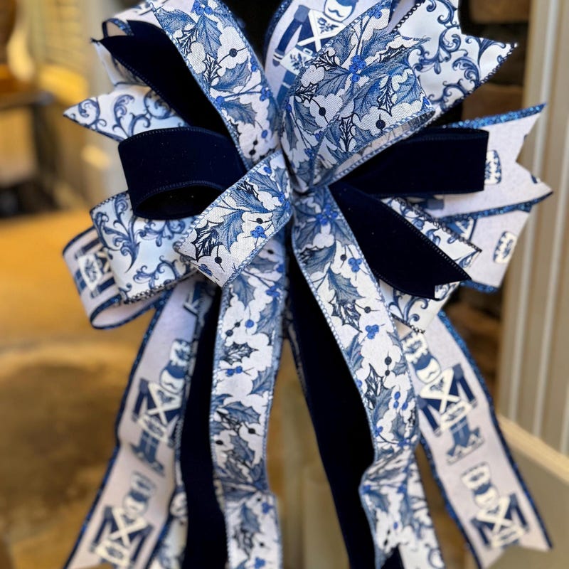 White Ribbon Tree Toppers - Etsy