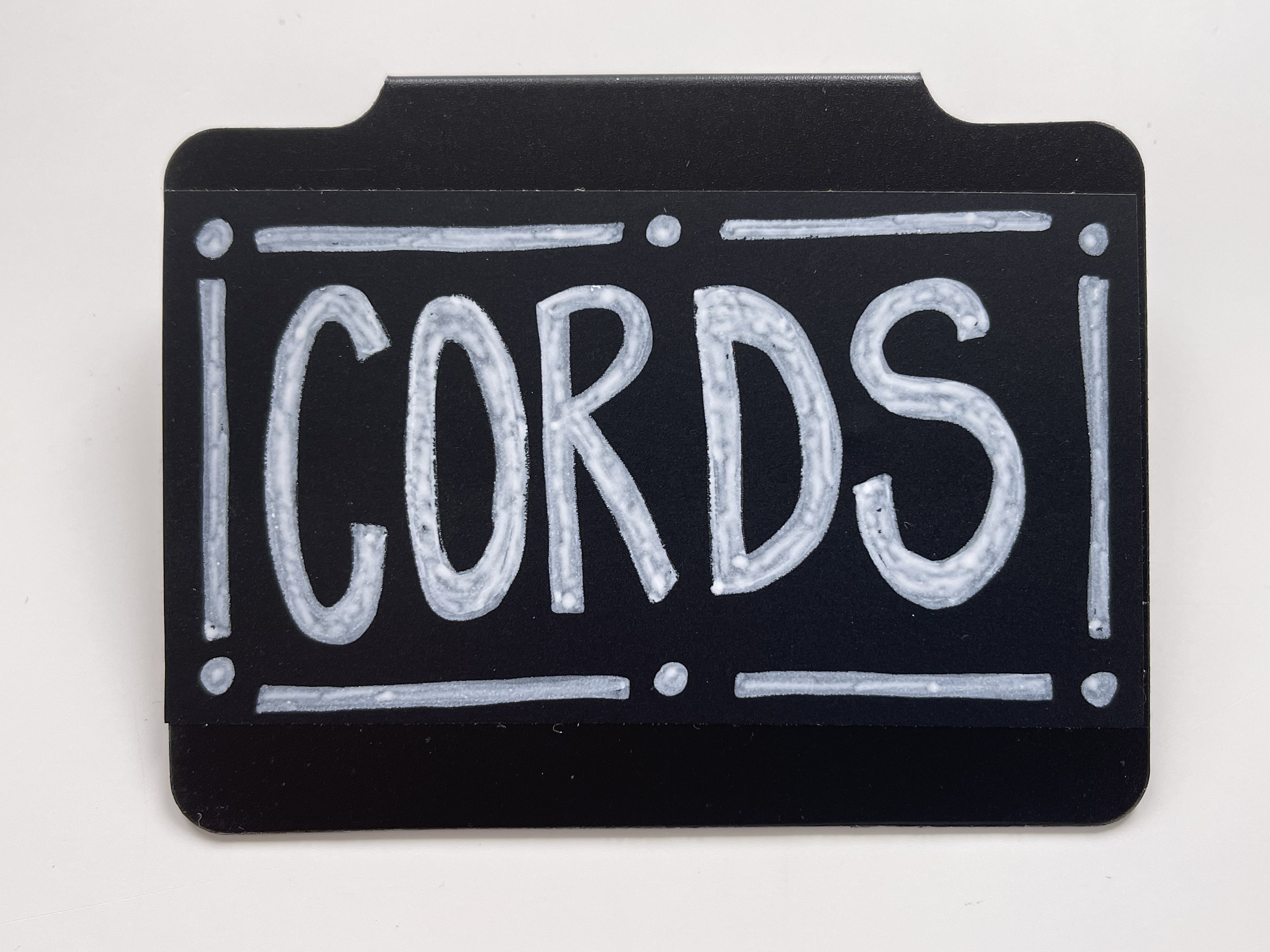 Custom | Large Plastic Bin Tag | Hand Lettered | Vinyl Chalk Label ...