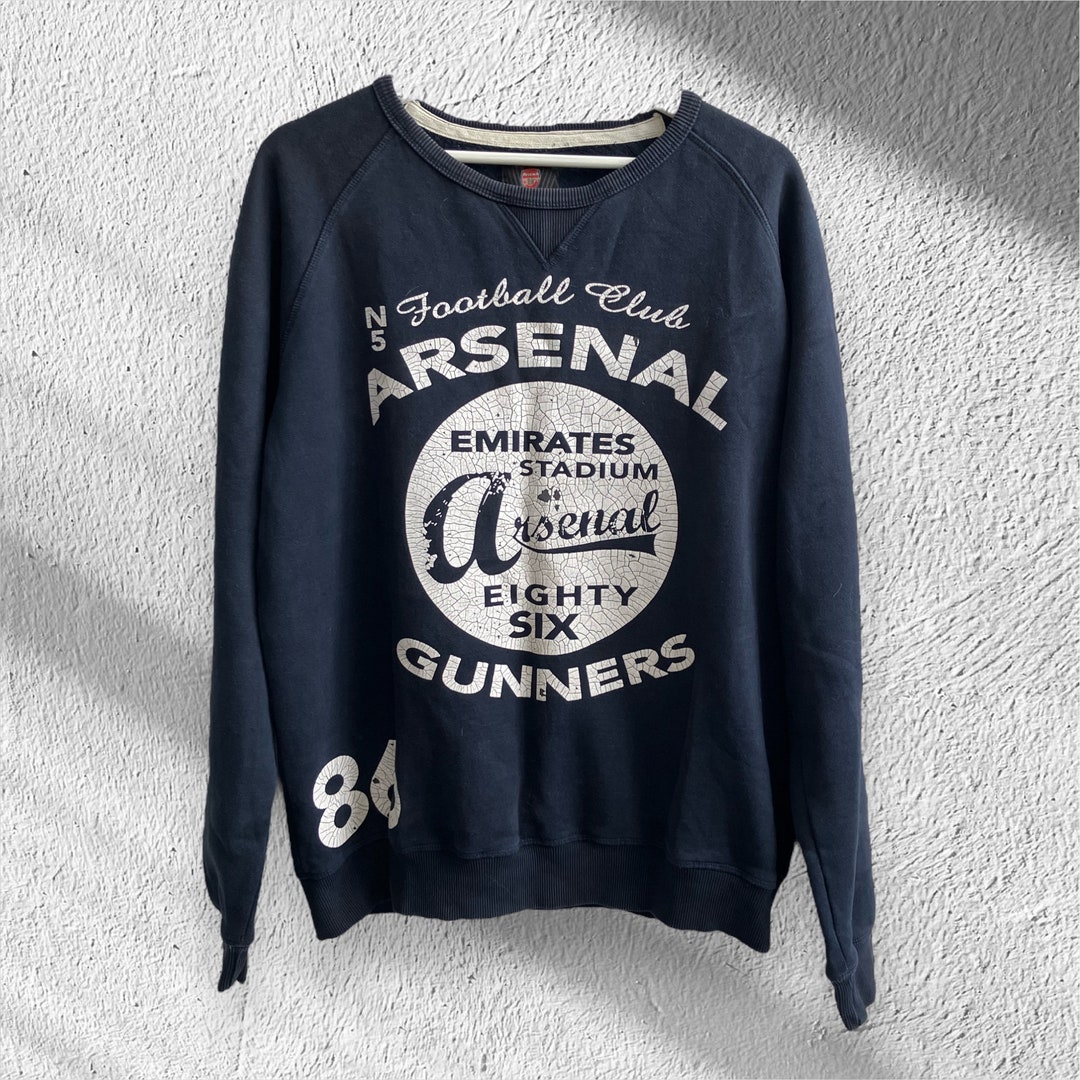 Ultra Rare Vintage Arsenal Football Club Sweatshirt 00s EPL English ...