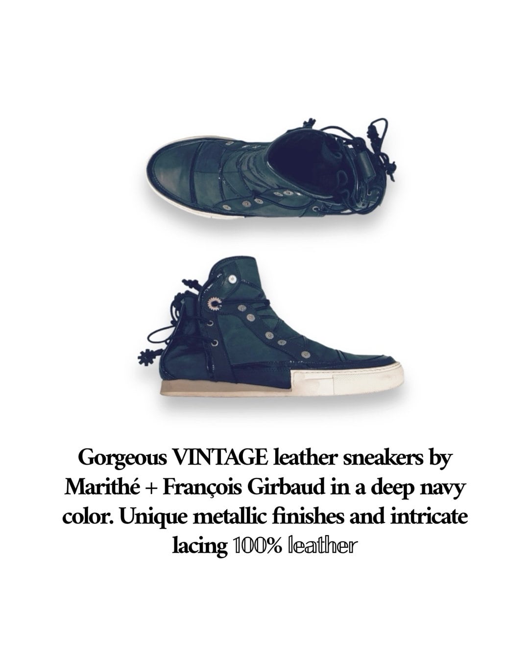 Iconic Y2K Marithé François Girbaud Archive Leather Sneakers ...