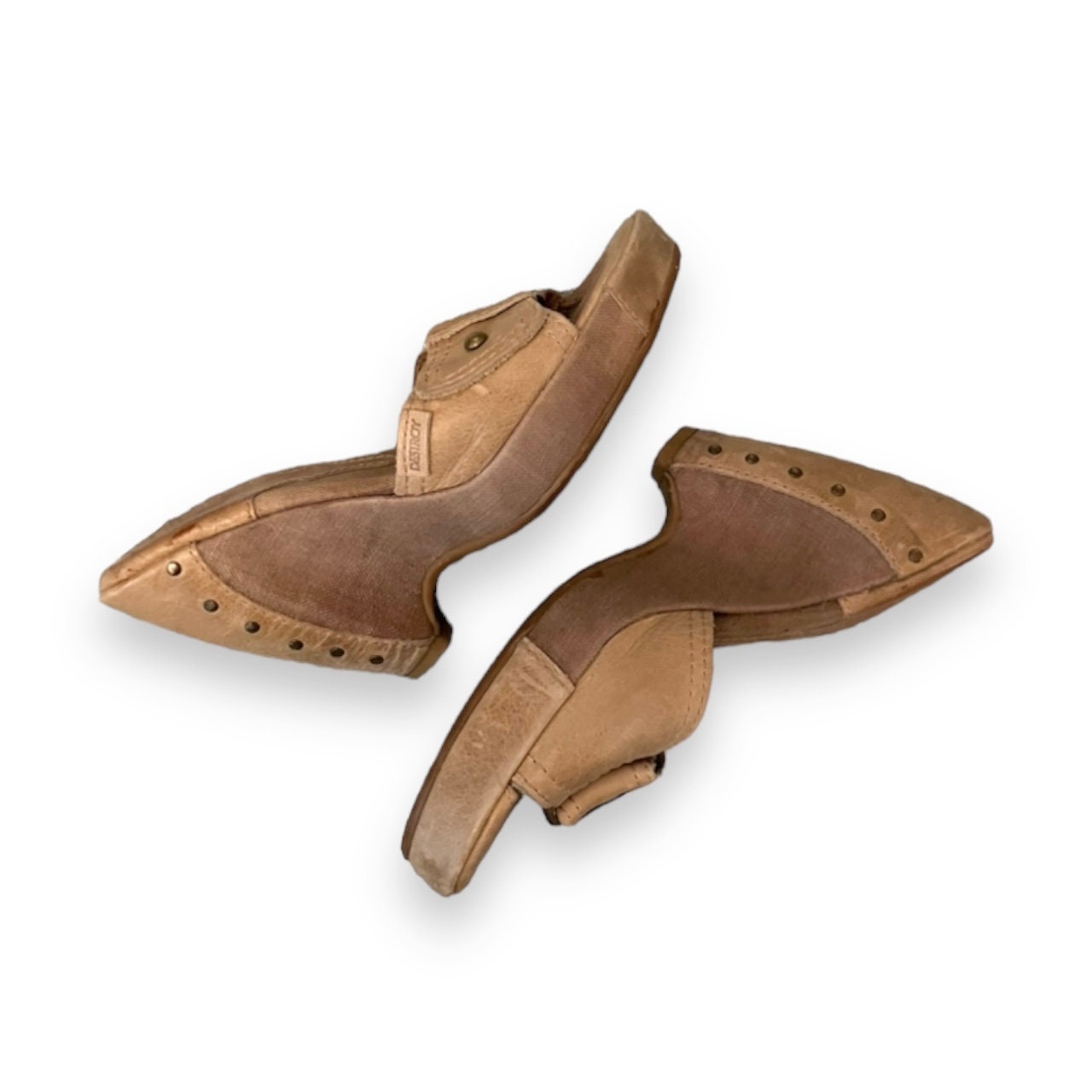 Iconic DESTROY 90s Vintage Light Brown Platform Sandals Leather Mules ...