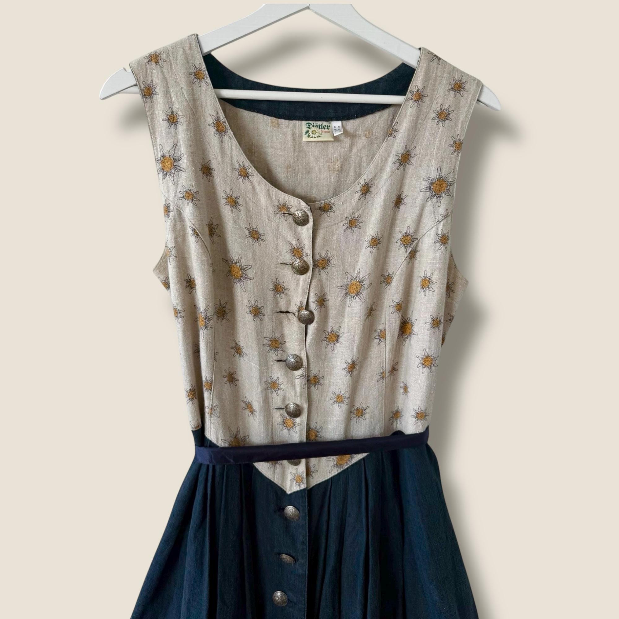 Vintage Distler Original Dress Floral Boho Cottagecore Country Dress ...