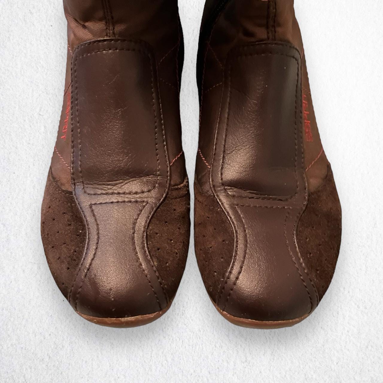 Vintage Boxing Boots Y2K High Knee Leather Archive Mostro 90s 00s ...