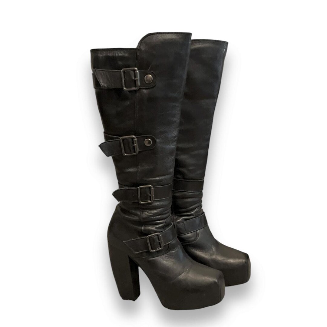 90s Outstanding Buffalo London Vintage Mega Platforms High Heel Boots ...