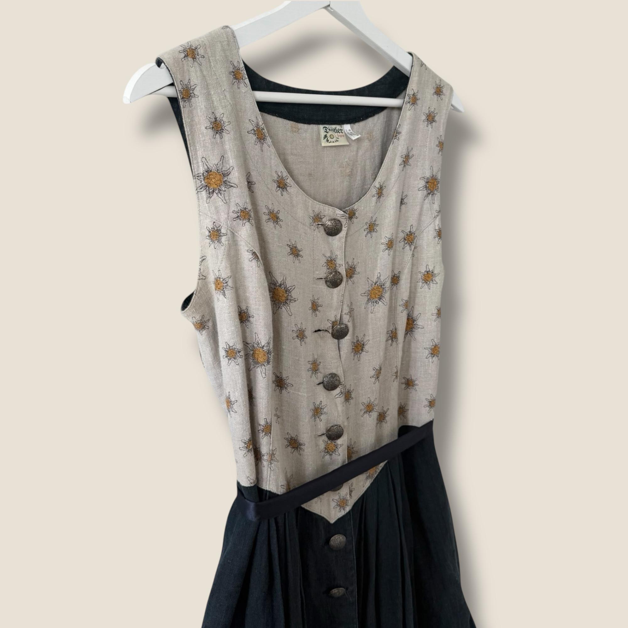 Vintage Distler Original Dress Floral Boho Cottagecore Country Dress ...