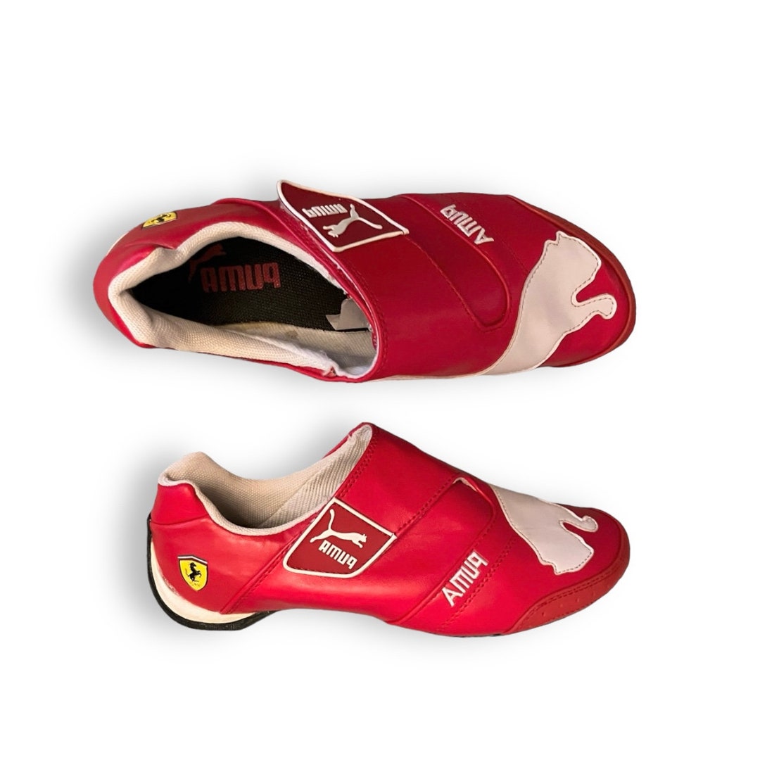 Iconic Puma Ferrari Vintage Y2K 90s 00s Sneakers Cyber Dystopian Futuristic Ballet Flats ...