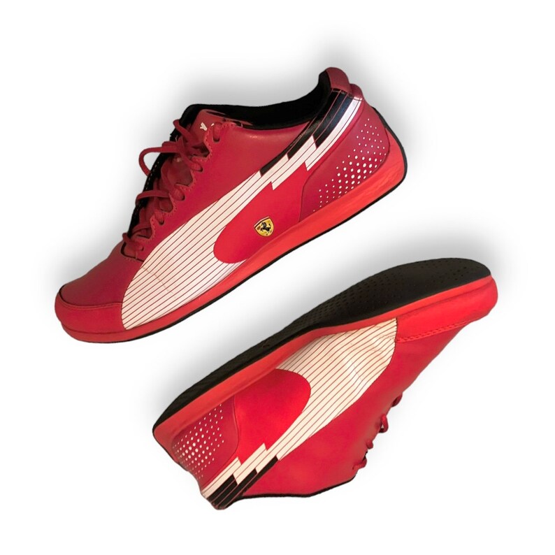 Iconic PUMA Ferrari Evospeed Vintage Red Sneakers Ultra Rare Y2K 90s ...