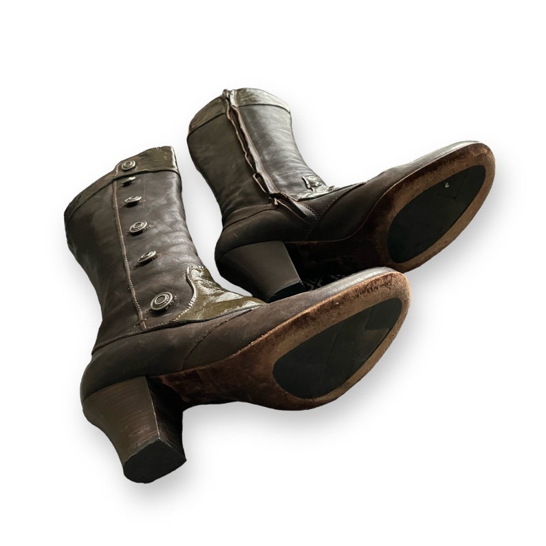 MOMA Handmade Italian Leather Knee High Boots 39 | Avant Garde Vintage ...