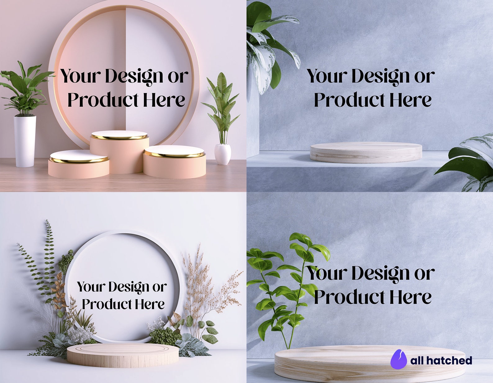 4 Product Background Mockup Bundle Flat Mockup JPG - Etsy