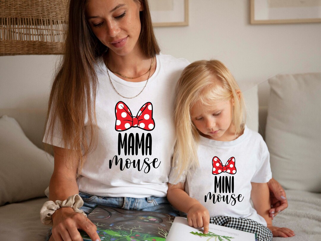 Mama Mouse Mini Mouse Shirts Disney Mini Mama Matching Shirt Etsy
