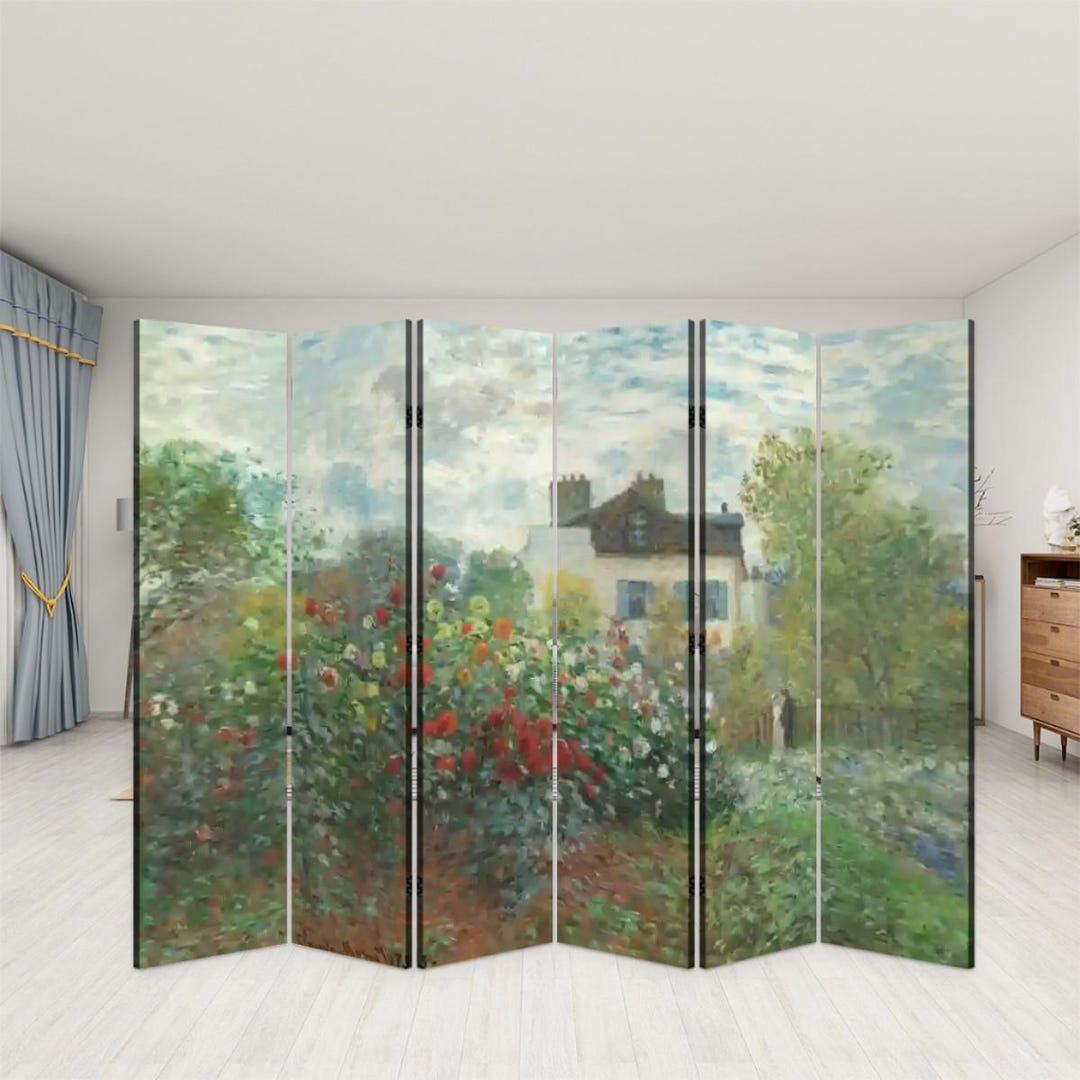 6 Panel Room Divider Folding Screen - Fine Art / Monet / the Artist's ...