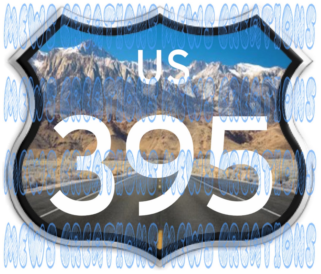 US Route 395, Interstate 395, Route 395 Svg, Route 395 Png, Road Trip ...