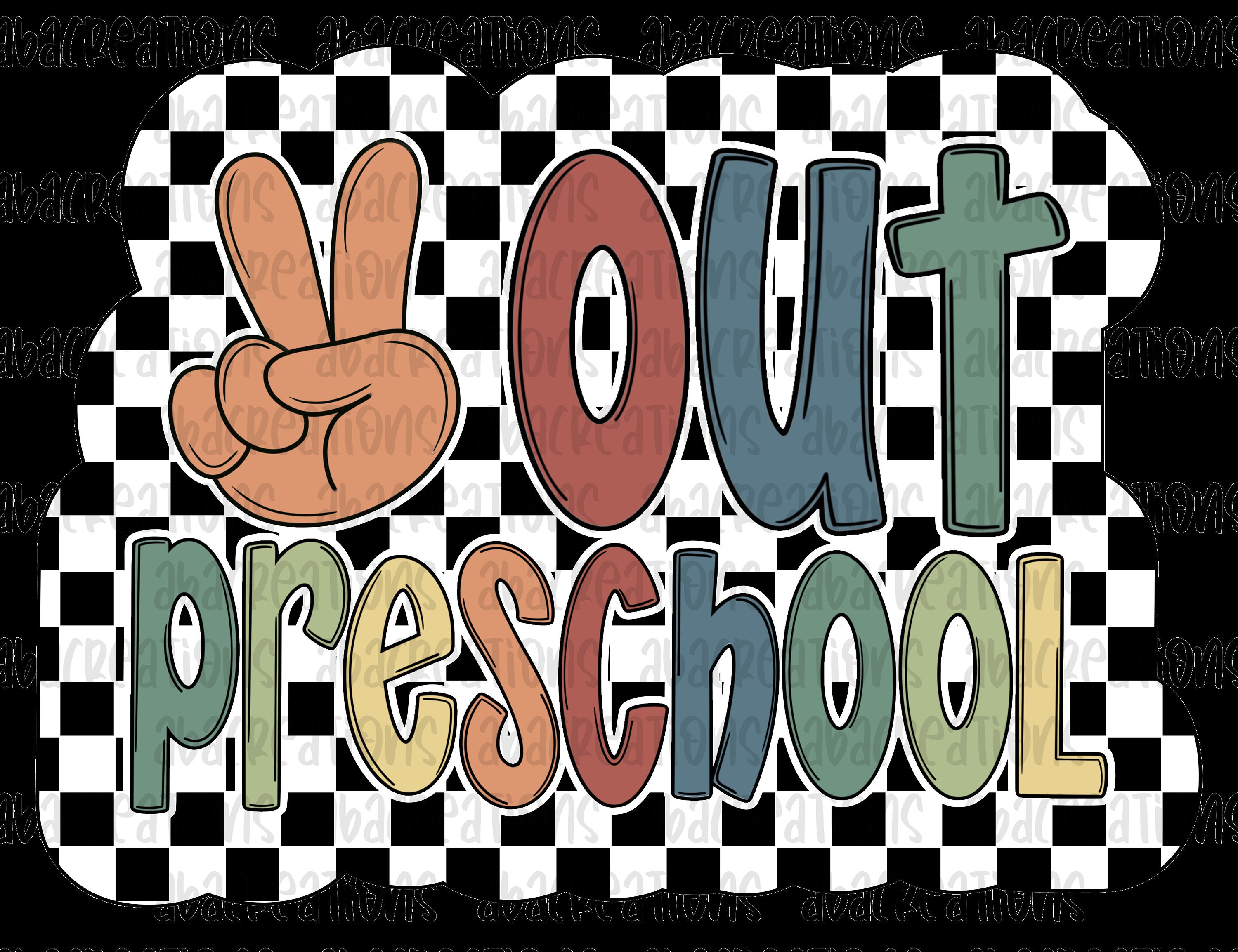 Peace Out Preschool Boy PNG - Etsy