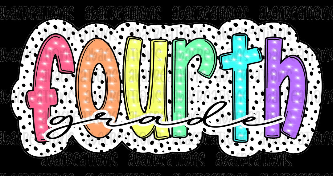 Fourth Grade PNG - Etsy