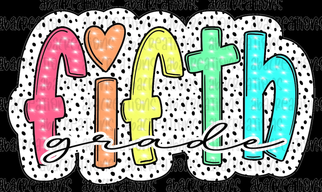 Fifth Grade PNG - Etsy