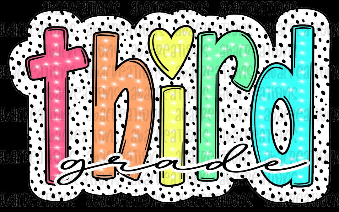 Third Grade PNG - Etsy
