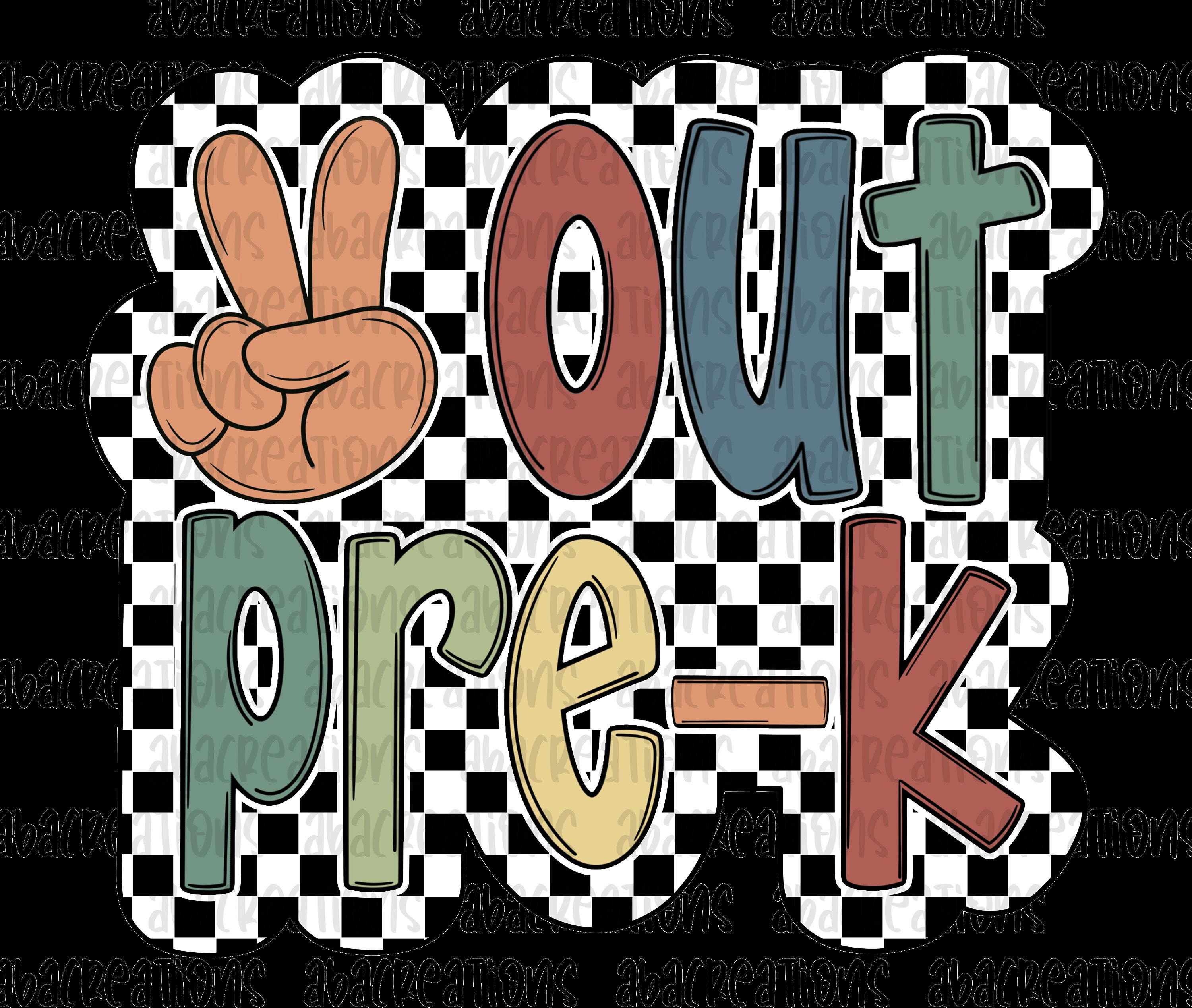 Peace Out Prek Boy PNG - Etsy