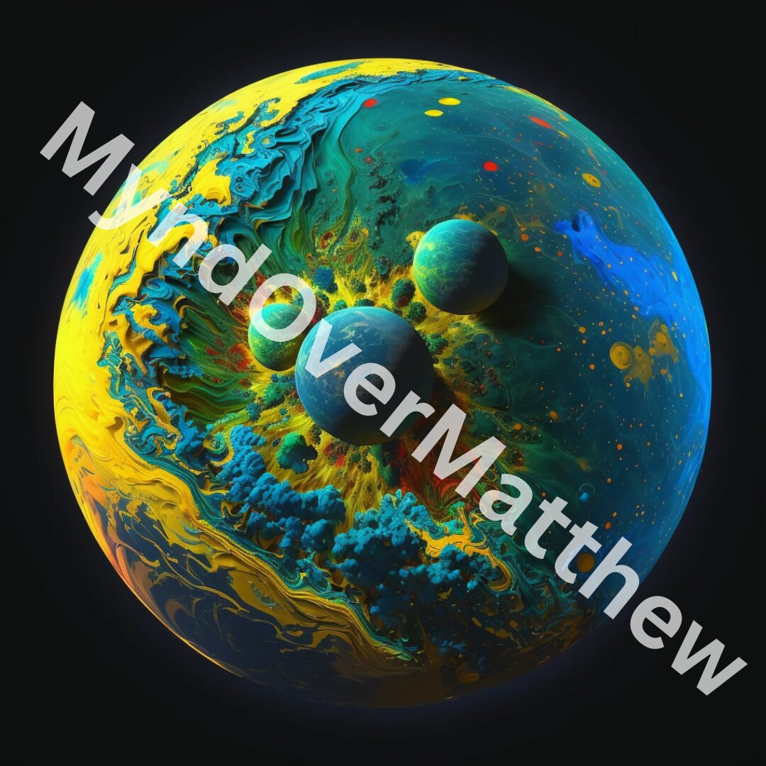 Dripping Planets, Trippy, Planet, Universe, PNG - Etsy