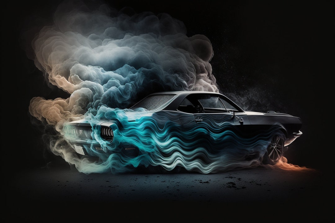 1960s-era Dodge Challenger R/T Version 2, High Quality Digital Art ...