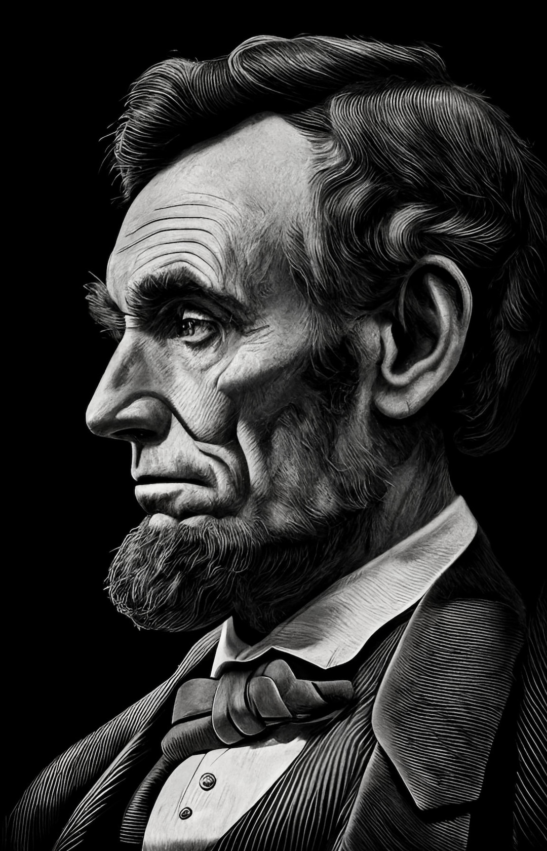 16th US President Abraham Lincoln, High Quality Digital Art Download ...