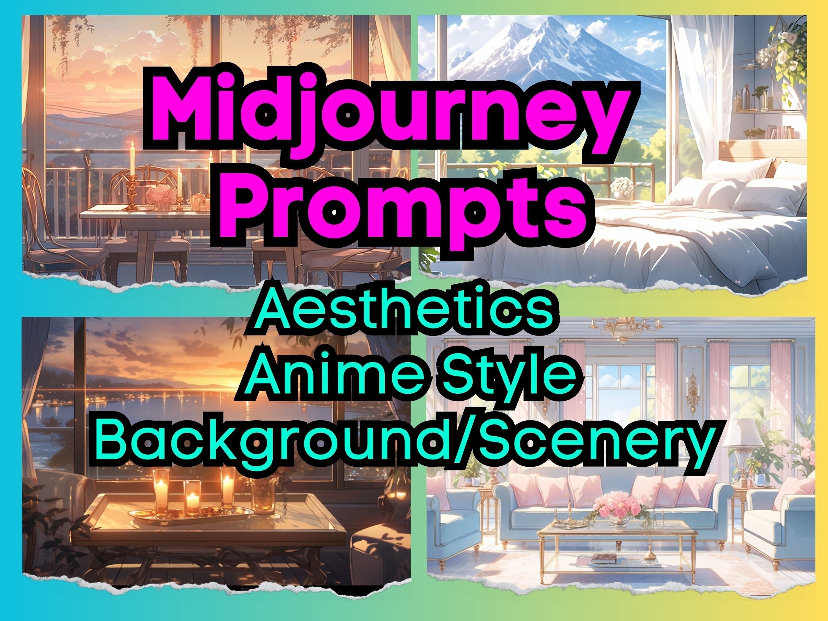 Midjourney Prompts and Guide Anime Style Stunning Background Instant ...
