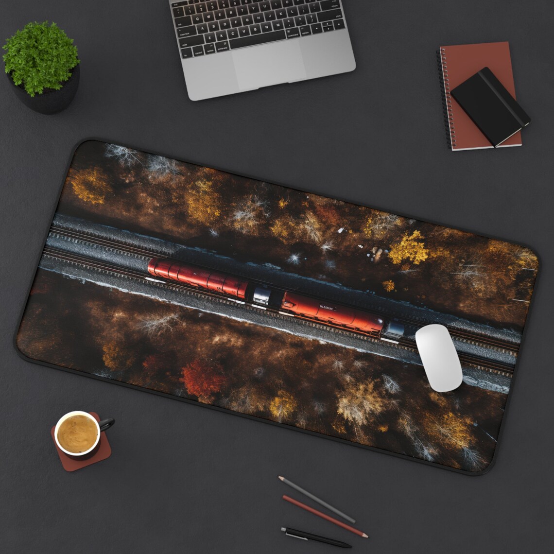 Locomotive Journey: Model Train Desk Mat - Etsy