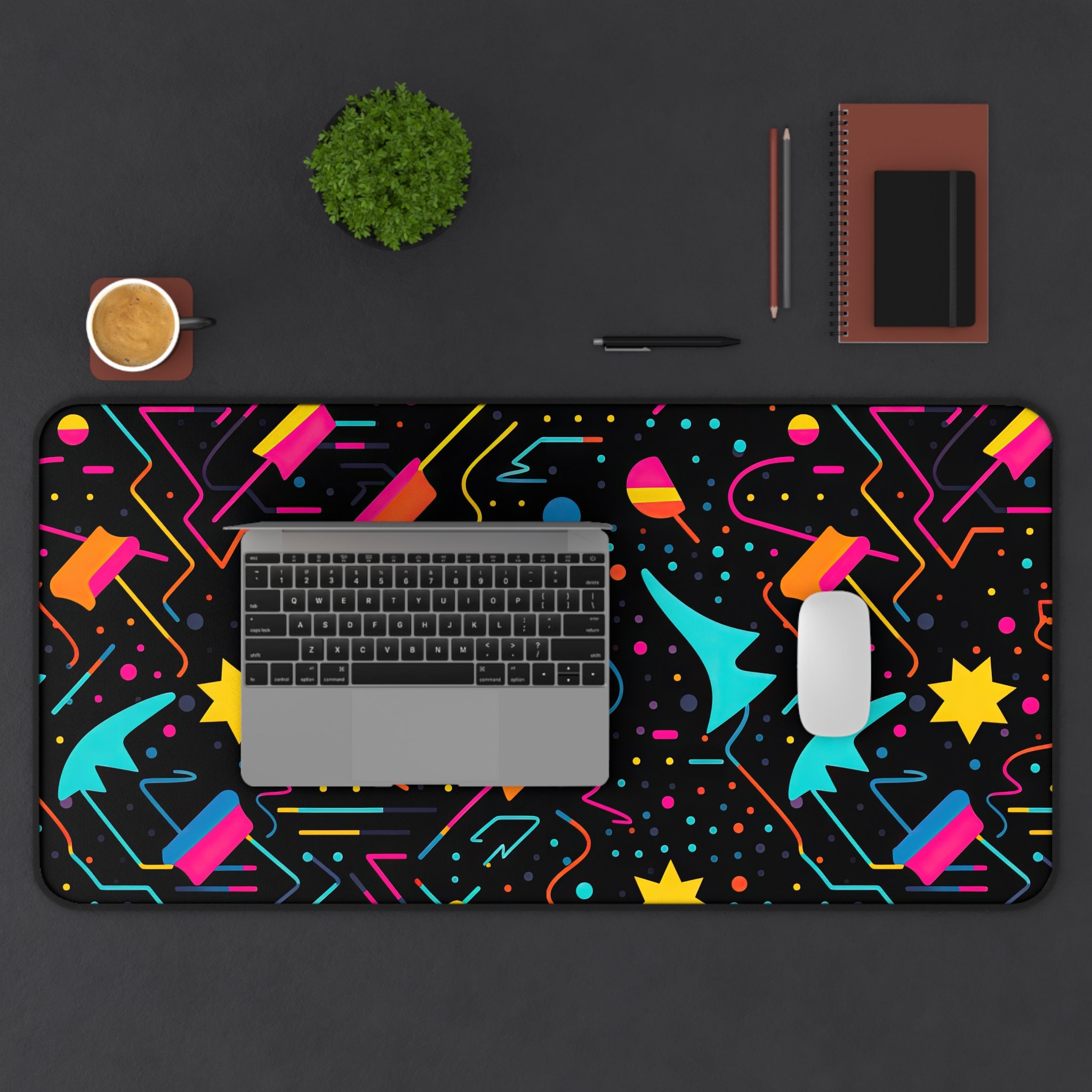 80s Retro Video Game Arcade Carpet Desk Mat - Etsy