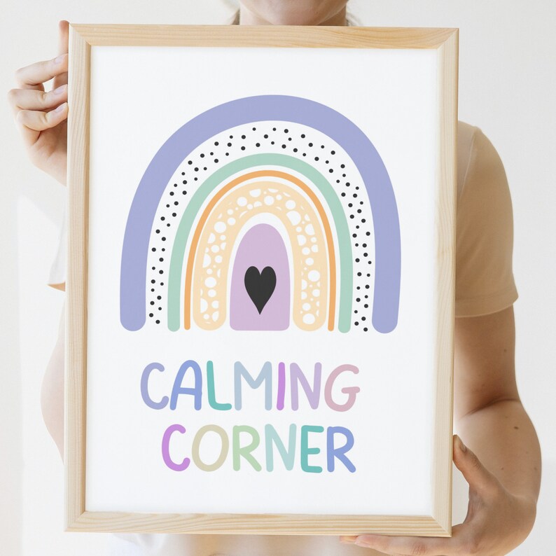 Calming Corner Downloadable Digital Poster, Therapy Poster, School ...