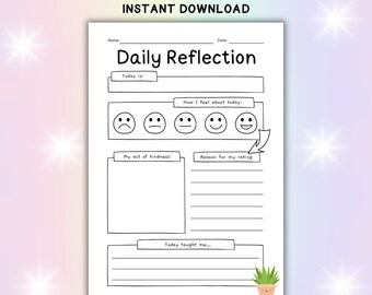 Weekly Planner Digital Pdf Download, Mental Health Worksheet, Printable ...