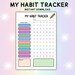 My Habit Tracker Digital Pdf Download, Mental Health Worksheet ...