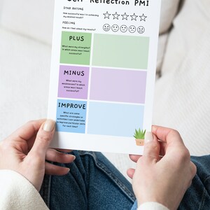 Self Reflection PMI Digital Pdf Download, Mental Health Worksheet ...