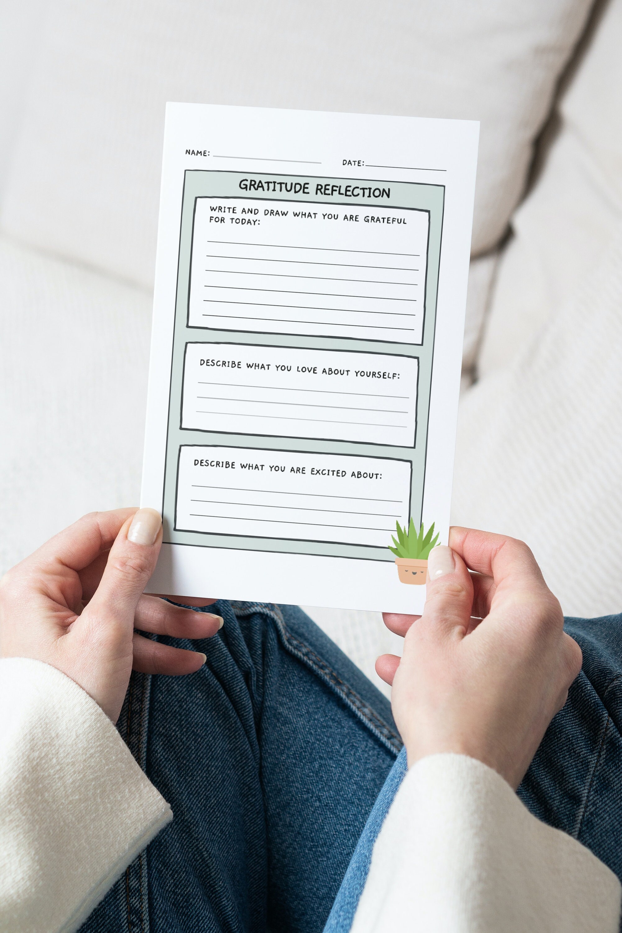 Gratitude Reflection Journal Digital Pdf Download, Mental Health ...