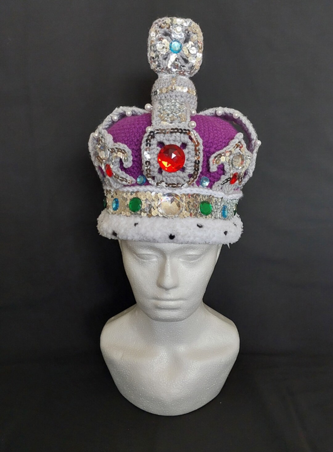 Crocheted Imperial State Crown - Etsy
