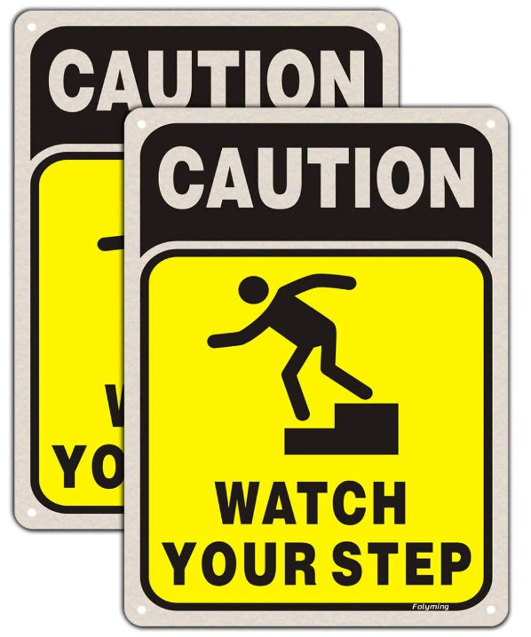 Pack Caution Parking Sign, Watch Your Step Sign Safety Sign, 10 X 7 ...