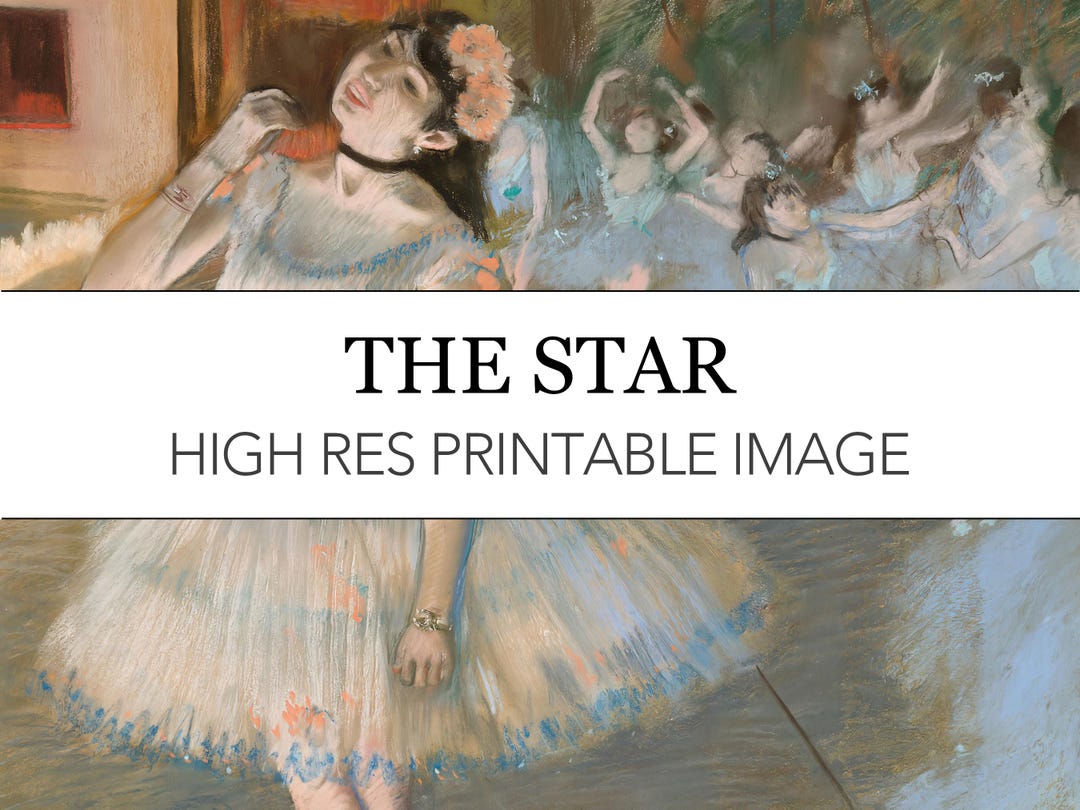 The Star Degas Digital Print // Edgar Degas Impressionism // High Res ...