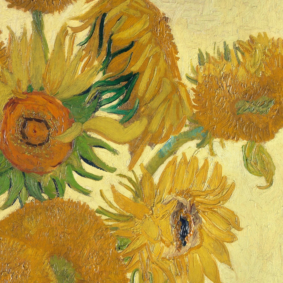 Sunflowers Van Gogh High Res Printable Image // Instant Download ...