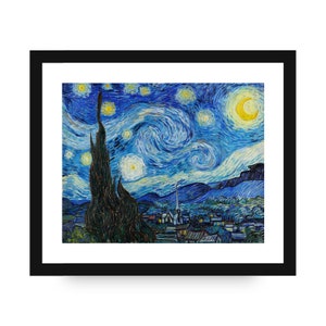 Starry Night Van Gogh Digital Download Art Print // High Res Printable ...