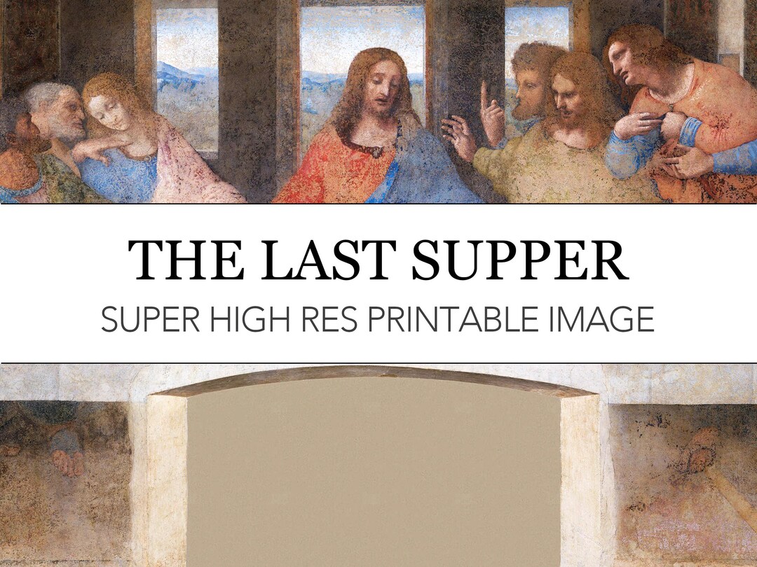 The Last Supper Print: Leonardo Da Vinci Renaissance Wall Art (digital ...