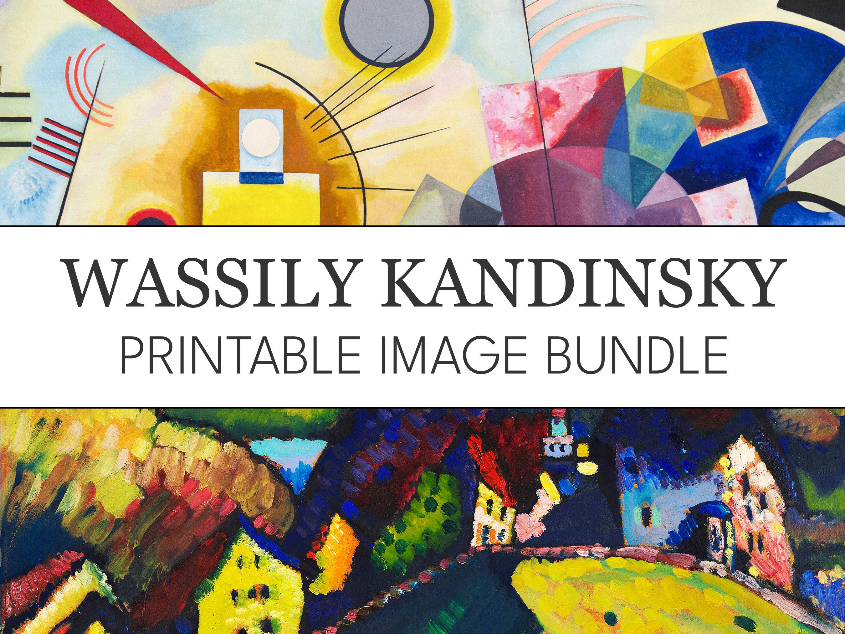 Wassily Kandinsky 22 Printable Images Bundle // Abstract Art Print ...