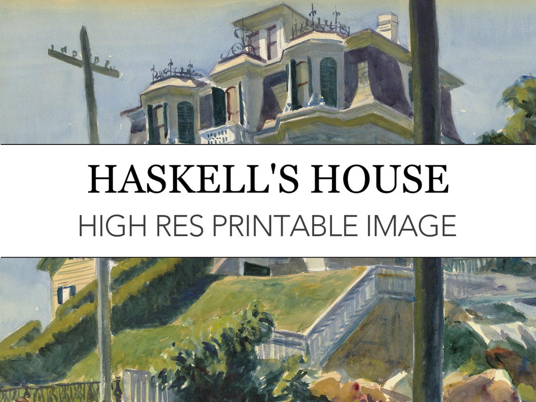Haskell's House Printable Digital Print // Edward Hopper High Res Image ...