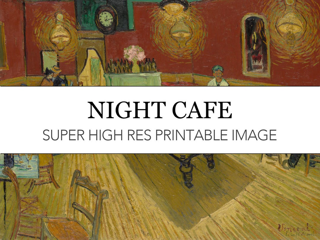 Night Cafe Van Gogh Printable Digital Print // the Night Cafe Painting ...