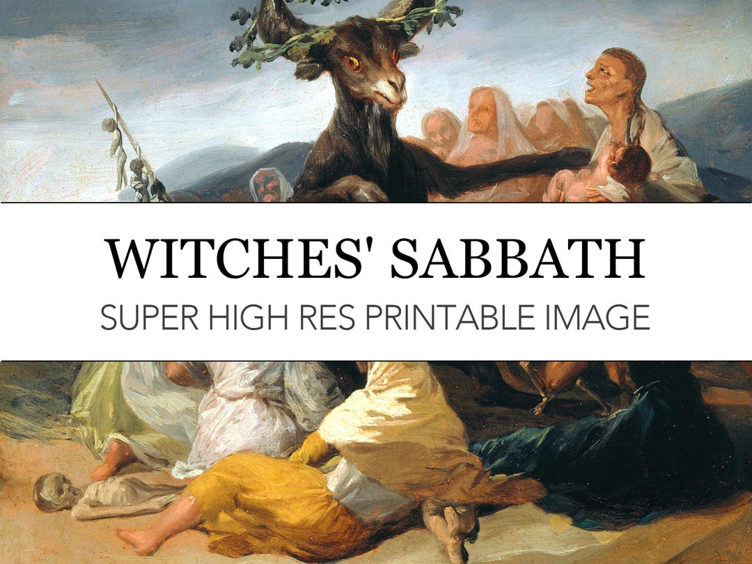 Goya's Witches' Sabbath Print: Gothic Horror Wall Art (digital Download ...