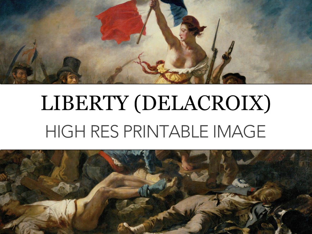 Liberty Leading the People Printable Digital Print // Eugene Delacroix ...