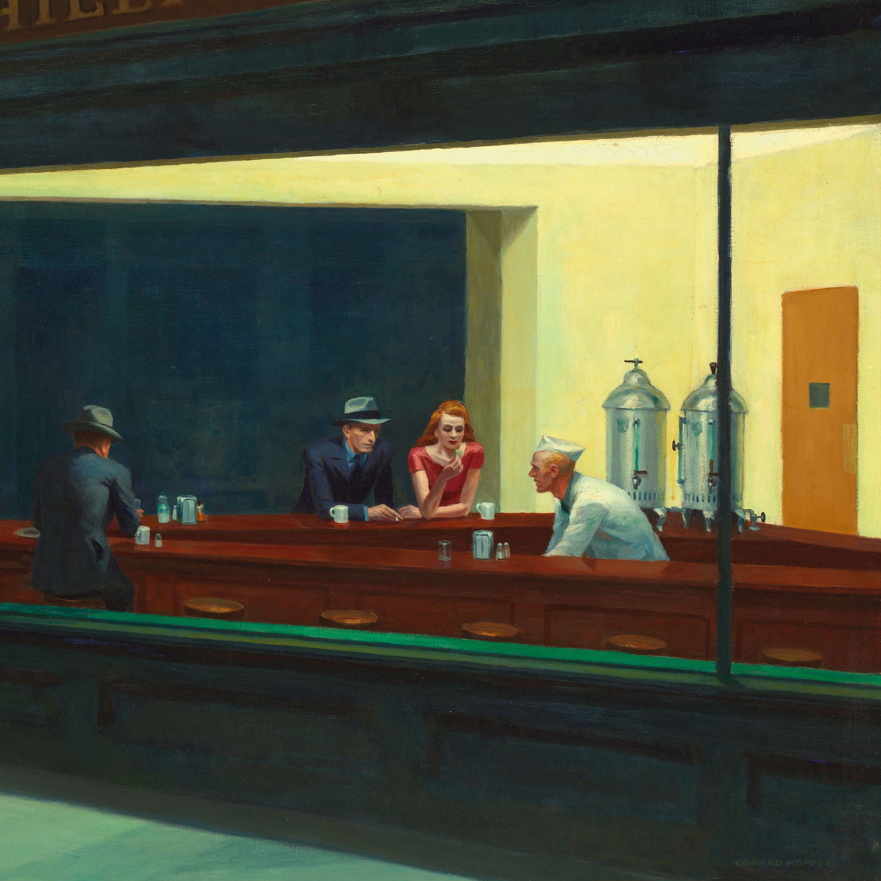 Edward Hopper Nighthawks Print: High-res American Art (digital Download ...