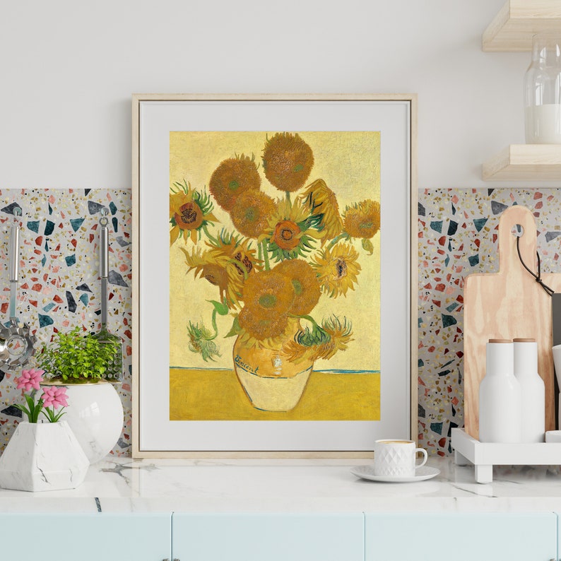 Van Gogh Sunflowers Print: High-res Dutch Still Life (digital Download ...